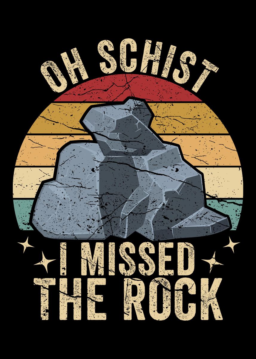 'Funny Rock Hunting' Poster, picture, metal print, paint by ...
