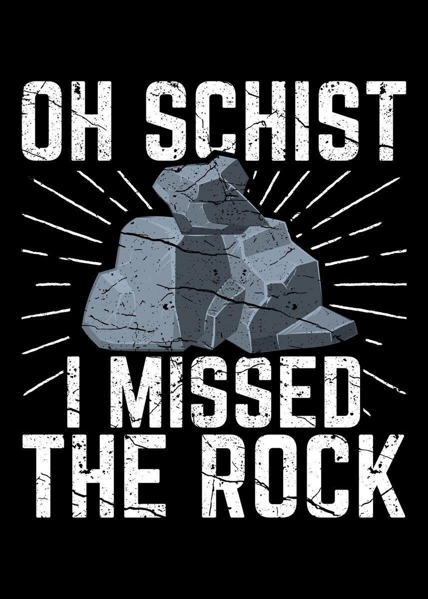 'Funny Rock Hunting' Poster by AestheticAlex | Displate