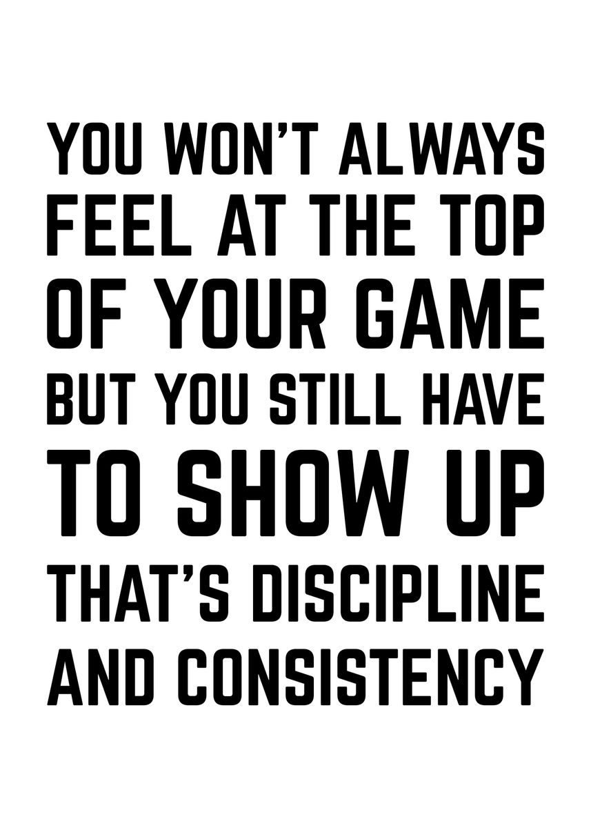 'Discipline' Poster by albran karan | Displate