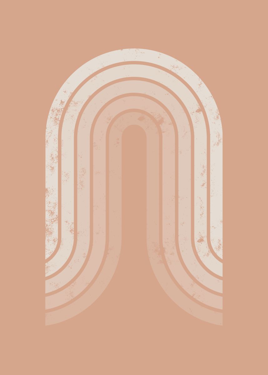 'Abstract Arch' Poster, picture, metal print, paint by Aga Szafranska ...