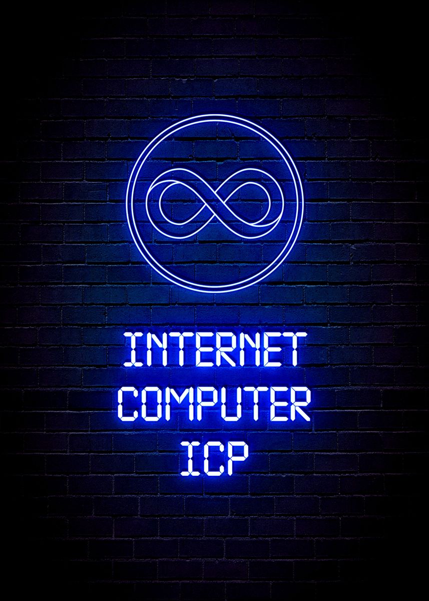 'Internet Computer ICP' Poster, picture, metal print, paint by Luvy ...