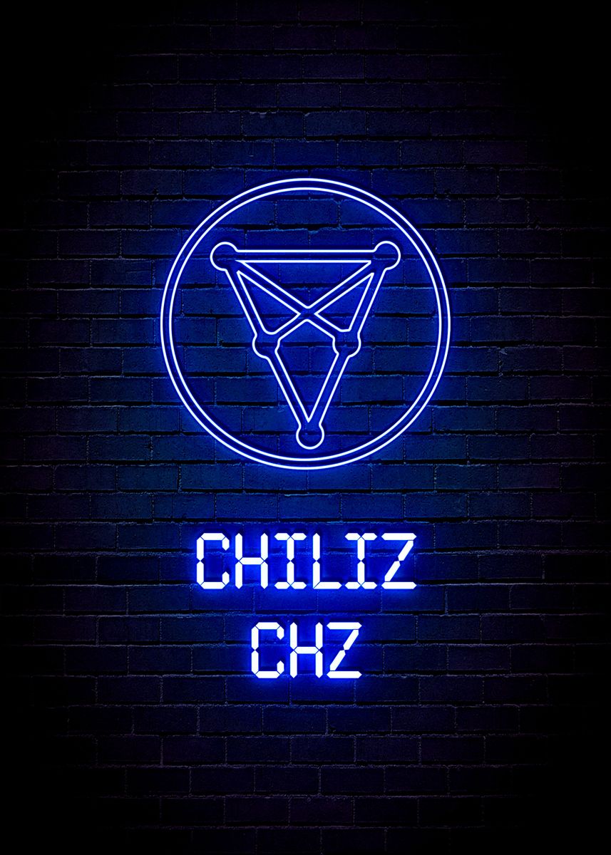 'Chiliz CHZ' Poster, picture, metal print, paint by Luvy | Displate