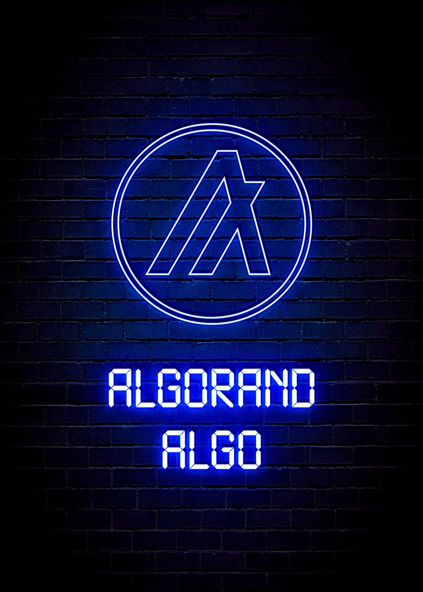 'Algorand ALGO' Poster, picture, metal print, paint by Luvy | Displate