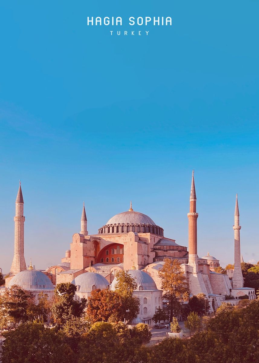 'Hagia Sophia ' Poster, picture, metal print, paint by Big City | Displate