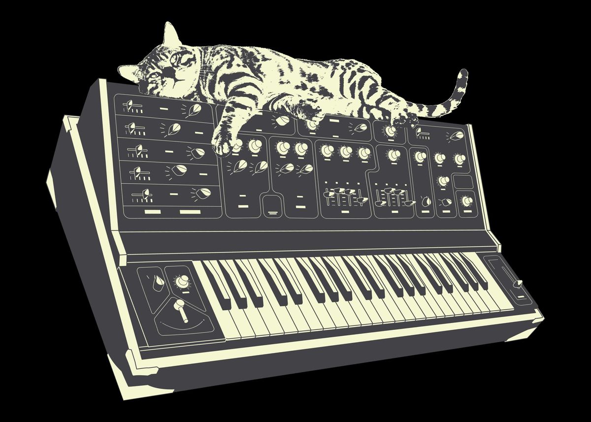 'Retro Modular Synthesizer' Poster by professionaldesigns | Displate