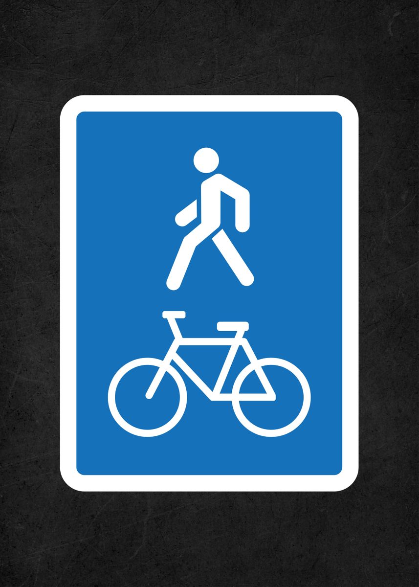 'car free day sign' Poster, picture, metal print, paint by Bestselling ...