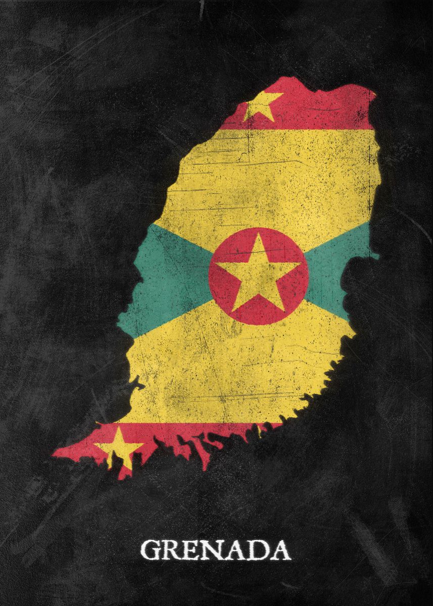 'Grenada' Poster, picture, metal print, paint by Moon Soul | Displate