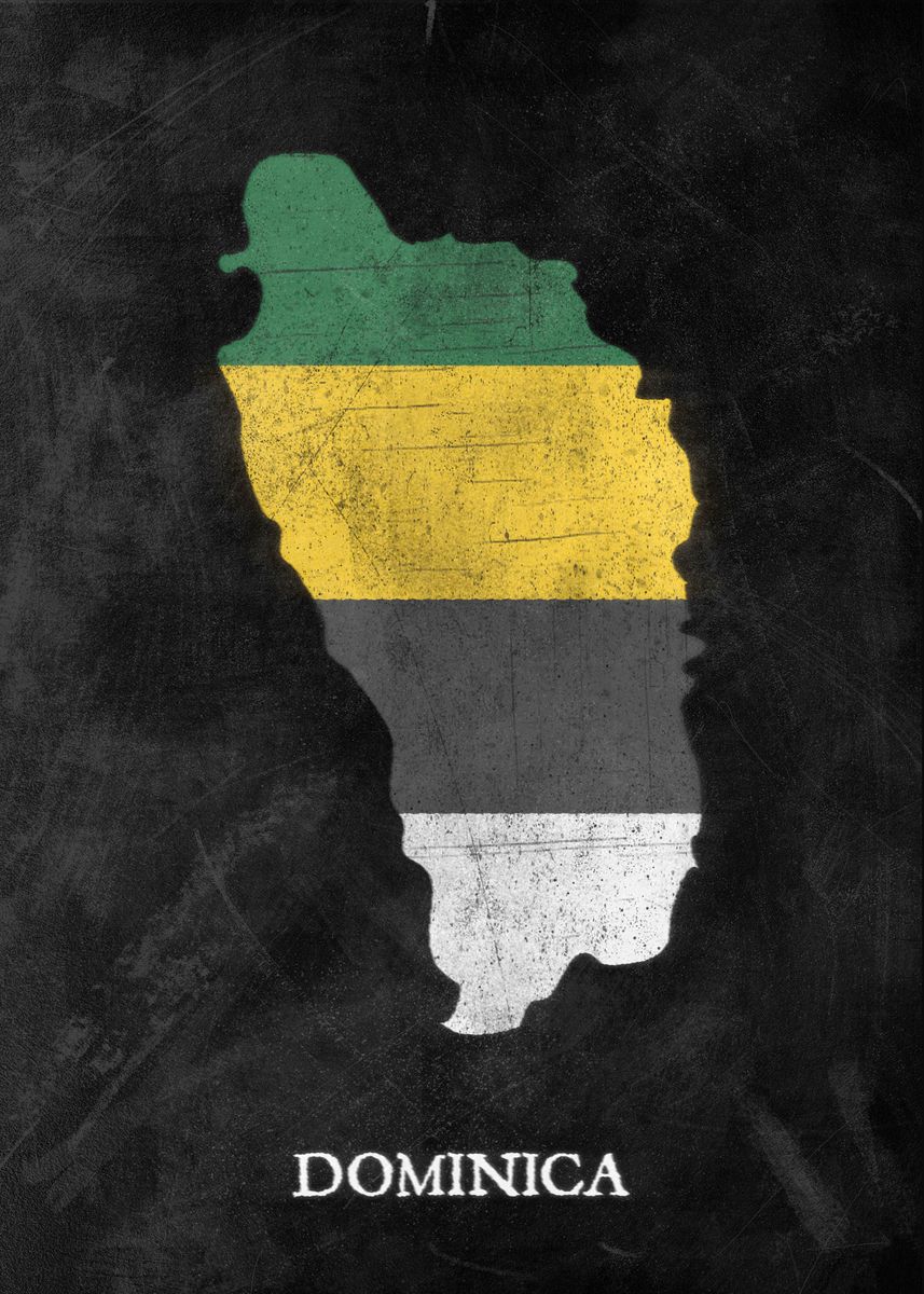 'Dominica' Poster, picture, metal print, paint by Moon Soul | Displate