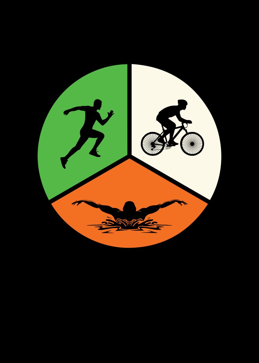 'Triathlon' Poster by bananadesign | Displate