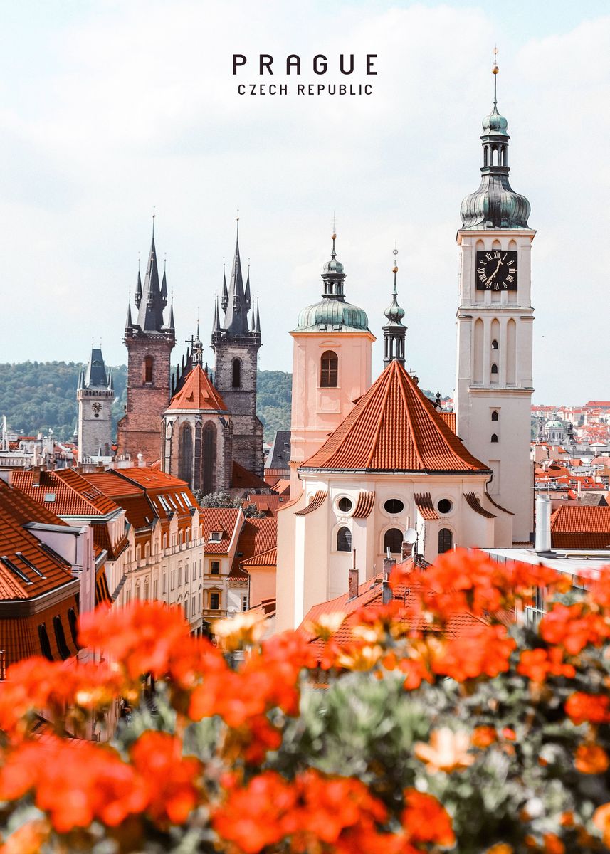 'Prague ' Poster, picture, metal print, paint by Travel Addict | Displate