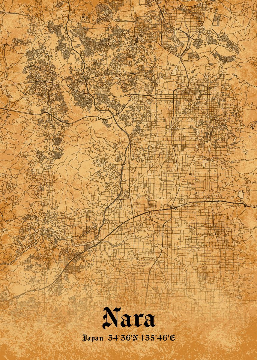 'Nara' Poster, picture, metal print, paint by HEMERSON | Displate