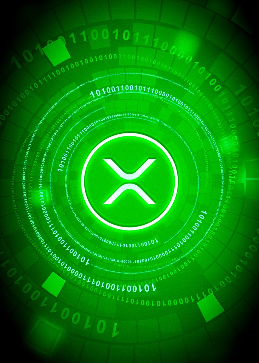 'Ripple XRP' Poster, picture, metal print, paint by Black Iris | Displate