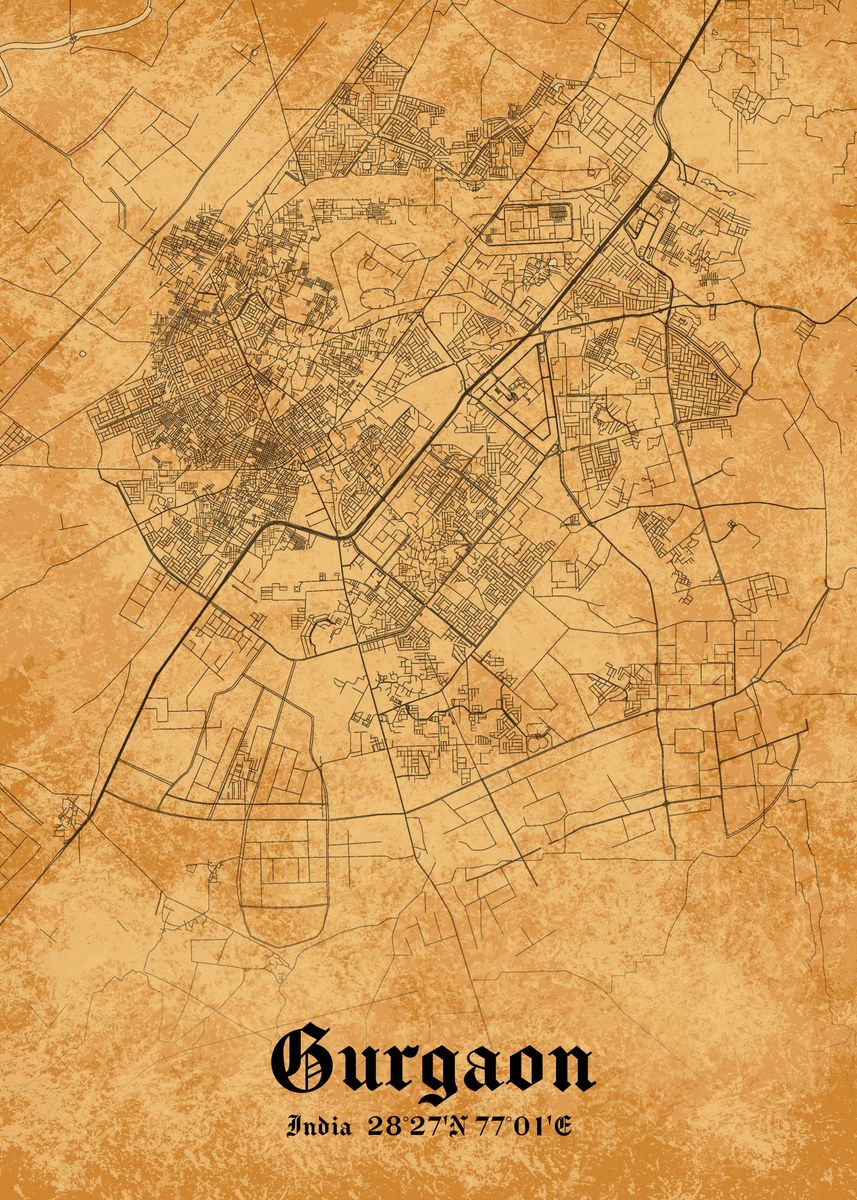 'Gurgaon' Poster, picture, metal print, paint by HEMERSON | Displate