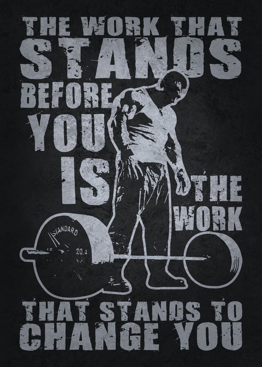 'Work That Changes You' Poster by CHAN | Displate