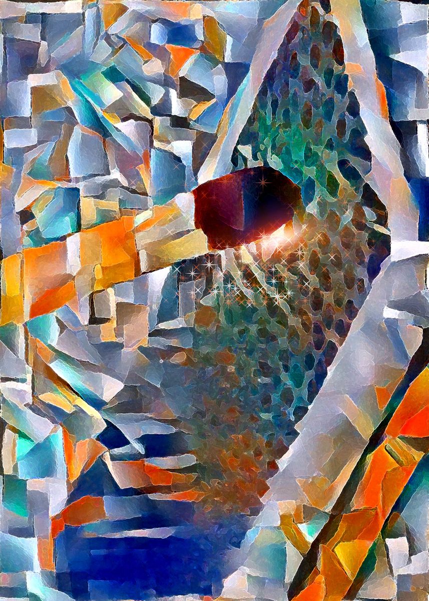 'Spark' Poster, picture, metal print, paint by Ana Vlajcevic | Displate