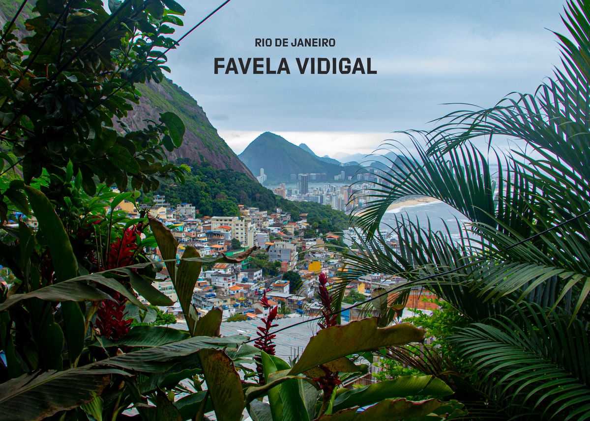 'favela vidigal' Poster by Salom Lourenco | Displate