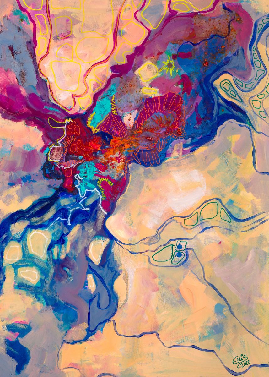 'Birth of Amoeba' Poster by Eris Bushati | Displate