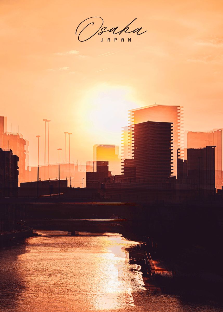 'Osaka ' Poster by Travel Addict | Displate