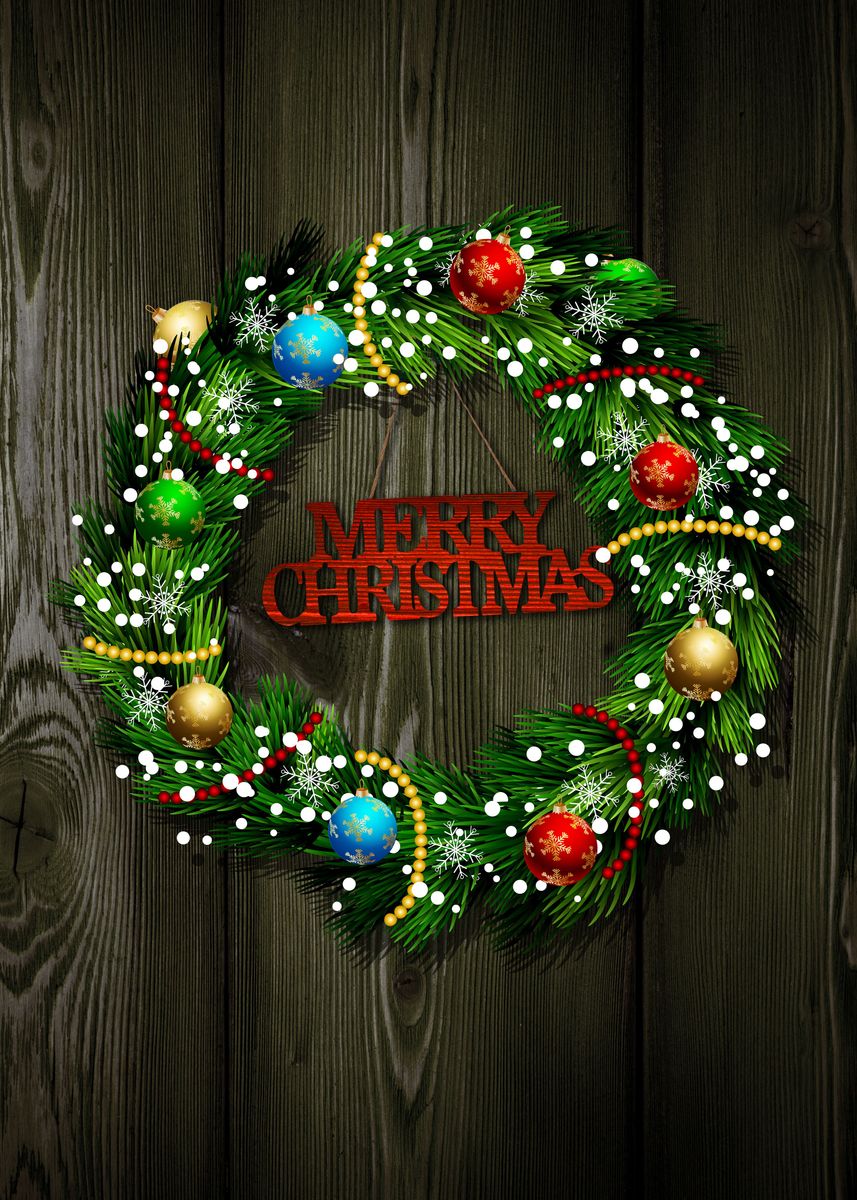 'Merry Christmas Reef' Poster, picture, metal print, paint by tricky ...