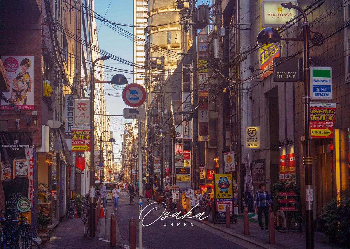 'Osaka ' Poster by Travel Addict | Displate
