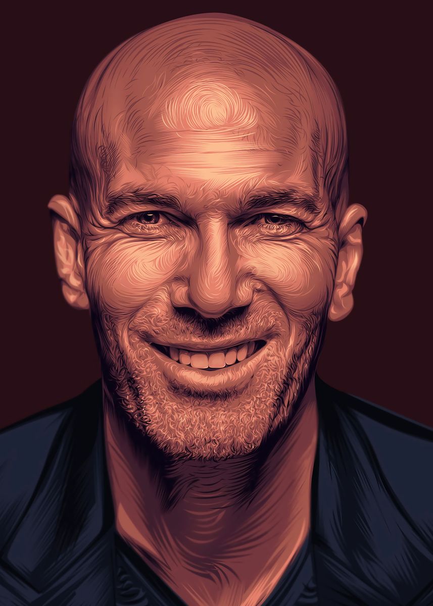 'bald man' Poster, picture, metal print, paint by Sky Creative | Displate