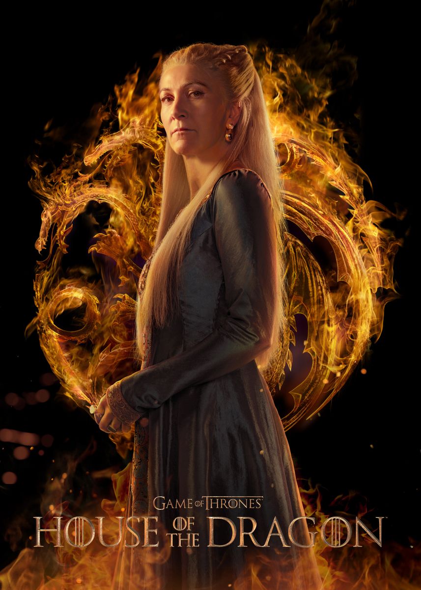 'Rhaenys Velaryon' Poster, picture, metal print, paint by House of the ...