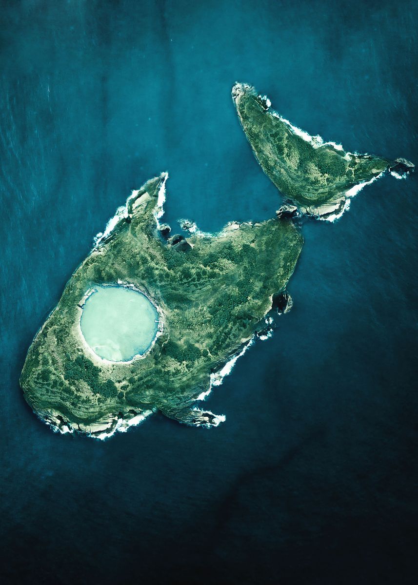 'Fish Island' Poster, picture, metal print, paint by Pascal Wagner ...