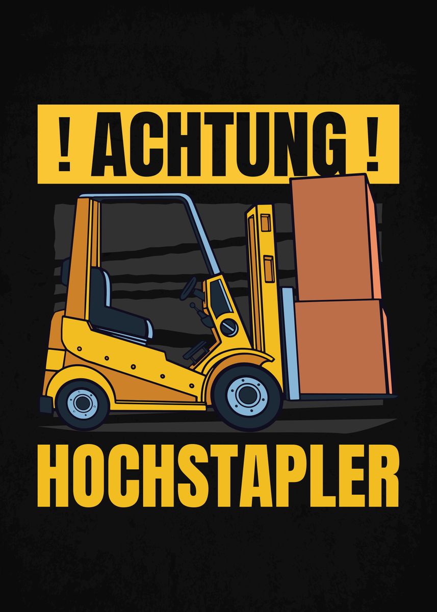 'Achtung Hochstapler ' Poster by Steven | Displate