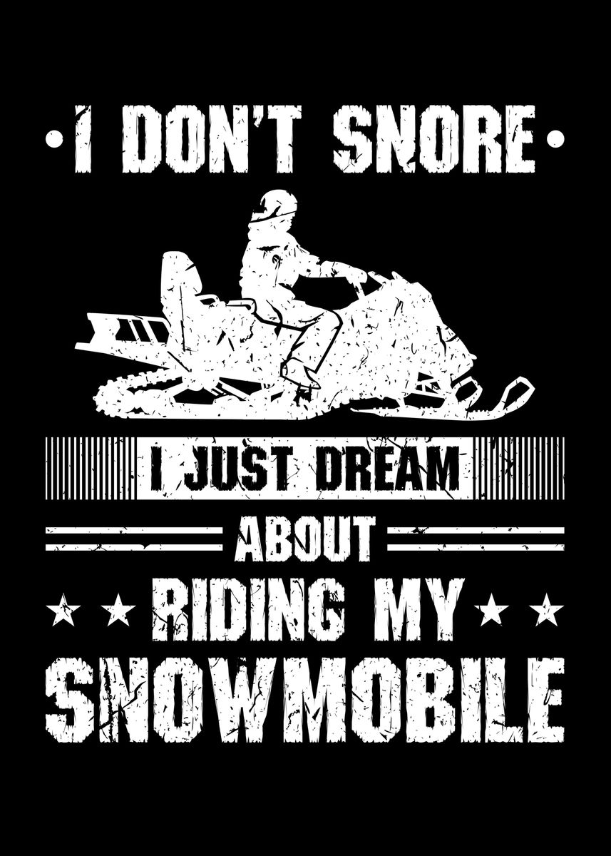 'Motor Sled Snowmobiling' Poster by HumbaHarry Geitner | Displate