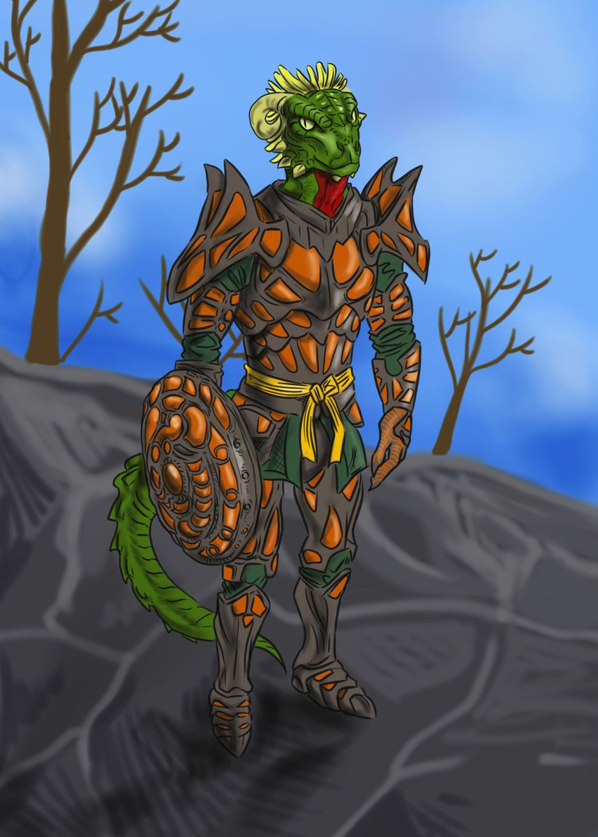 'Amber Armor ' Poster, picture, metal print, paint by Furiarossa and ...