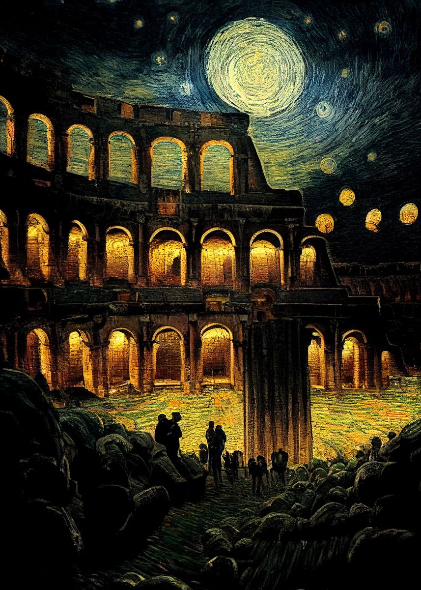 'The Roman Colosseum' Poster, picture, metal print, paint by Ravi ...