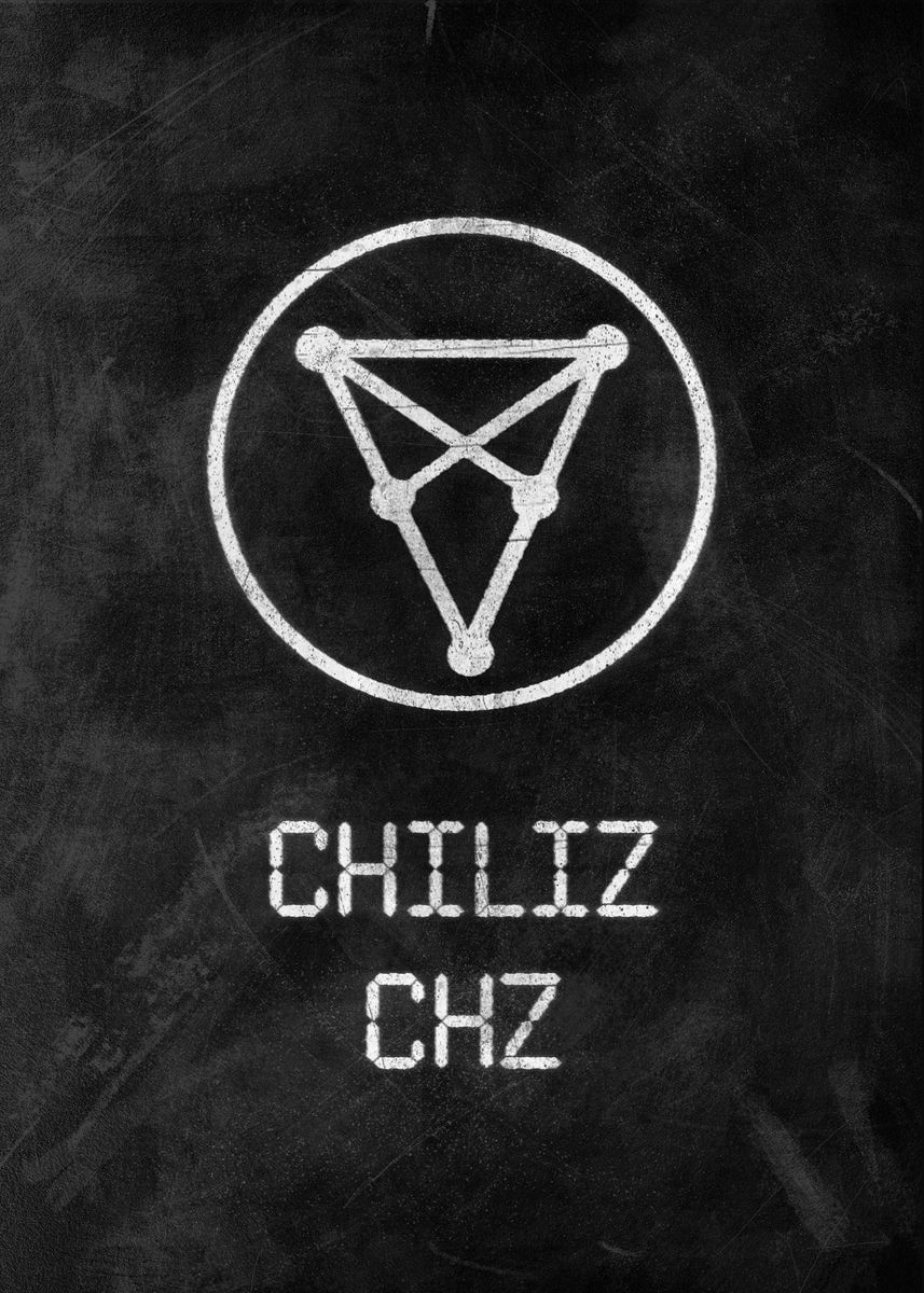 'Chiliz CHZ' Poster, picture, metal print, paint by Luvy | Displate