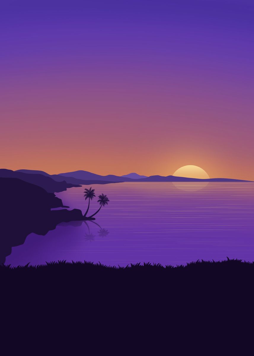 'Silent Ocean' Poster, picture, metal print, paint by Adriel Vector ...