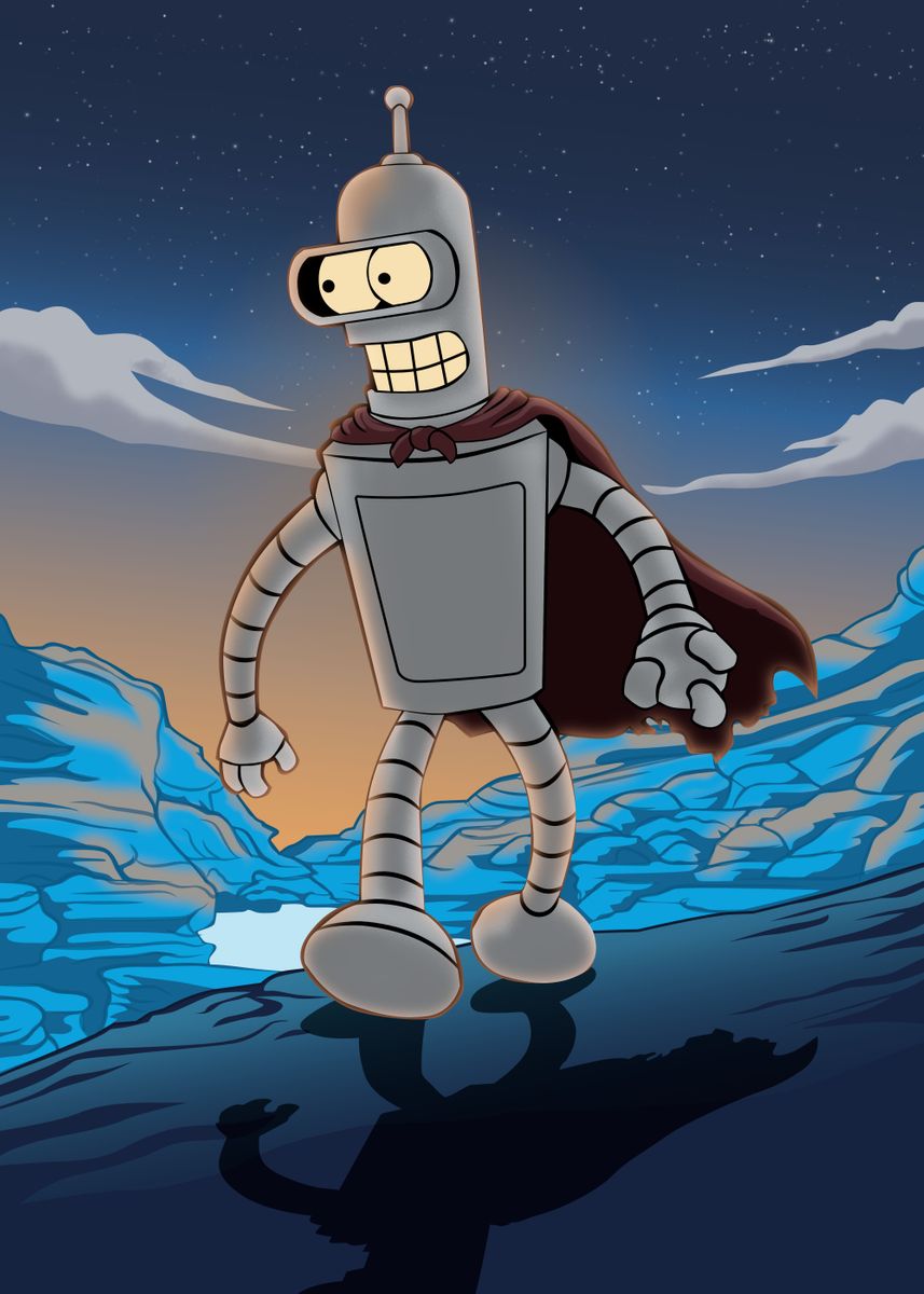 'futu robot rama' Poster by best art moshper | Displate