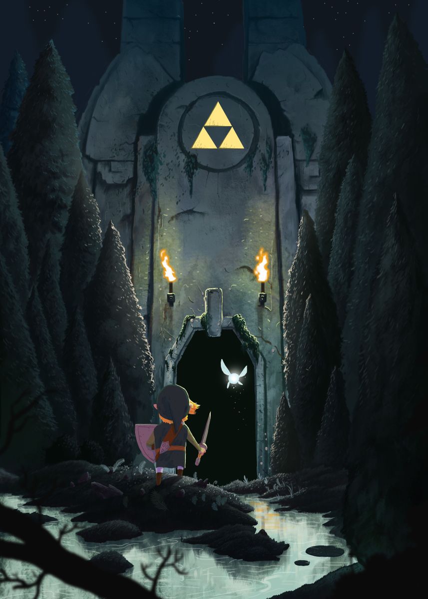 'Link' Poster, picture, metal print, paint by Misya Vad | Displate