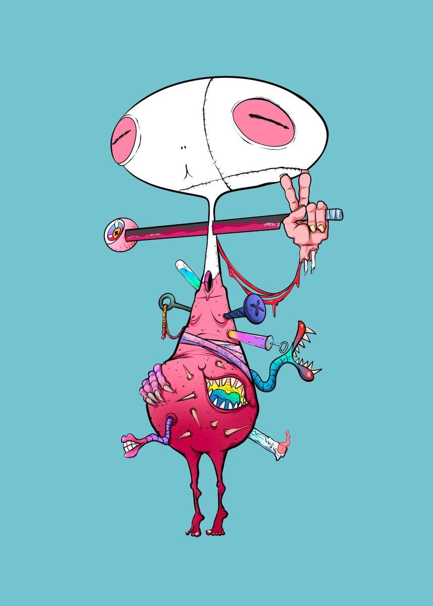 'Torment' Poster, picture, metal print, paint by Tony Wilim | Displate