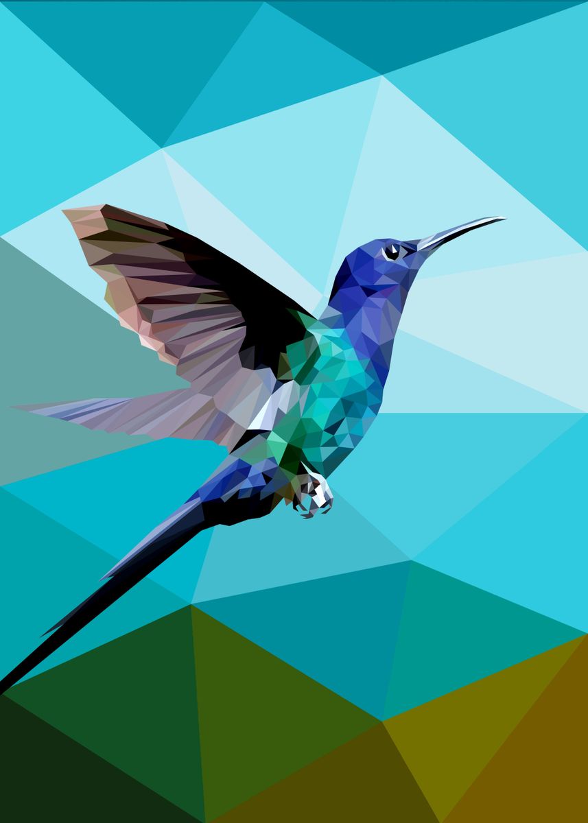 'Hummingbird' Poster by toan nguyen | Displate