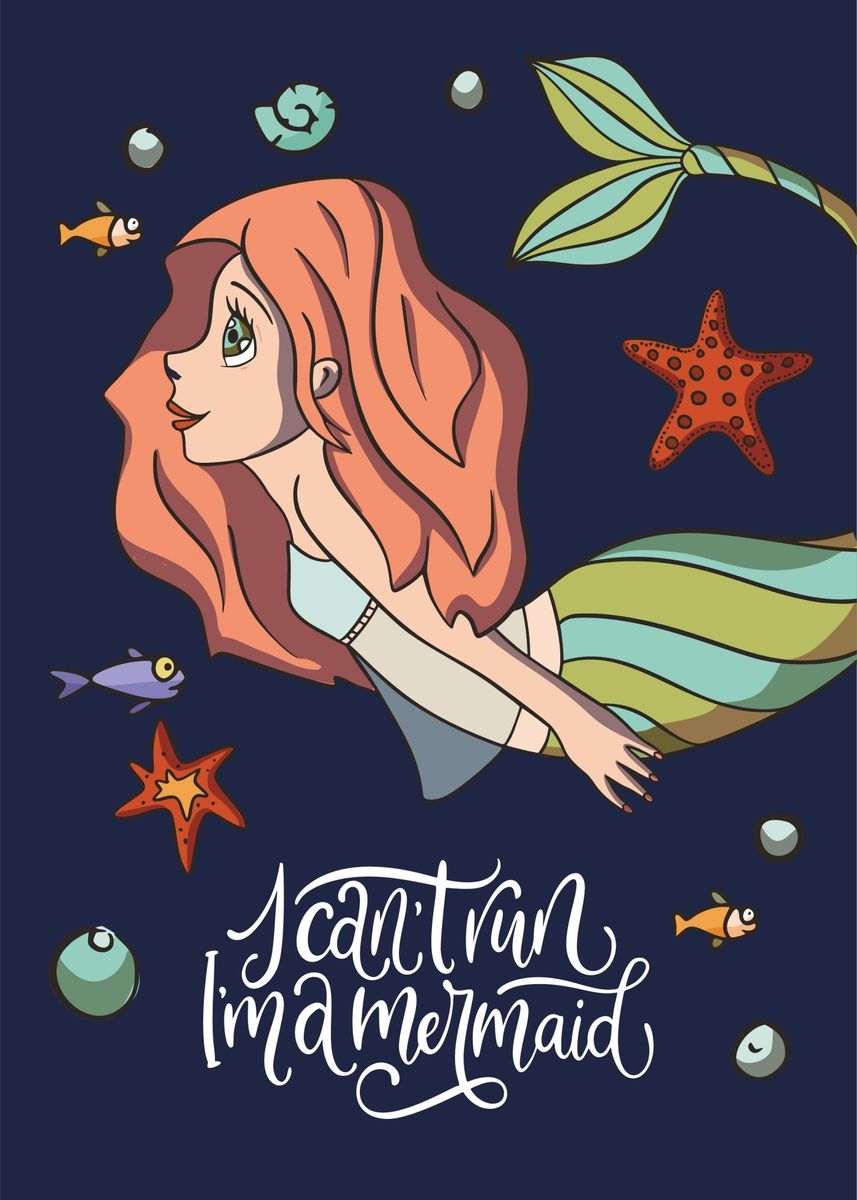 'Mermaid' Poster by Nae | Displate