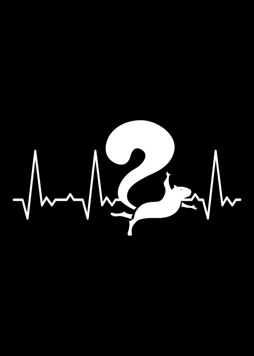 'Heartbeat Squirrel' Poster by royalsigns | Displate