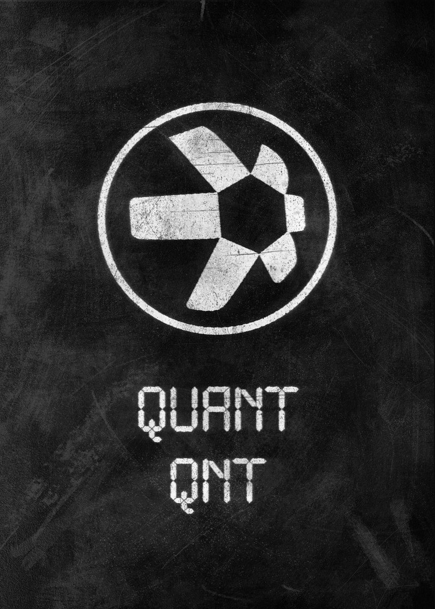 'Quant QNT' Poster, picture, metal print, paint by Luvy | Displate