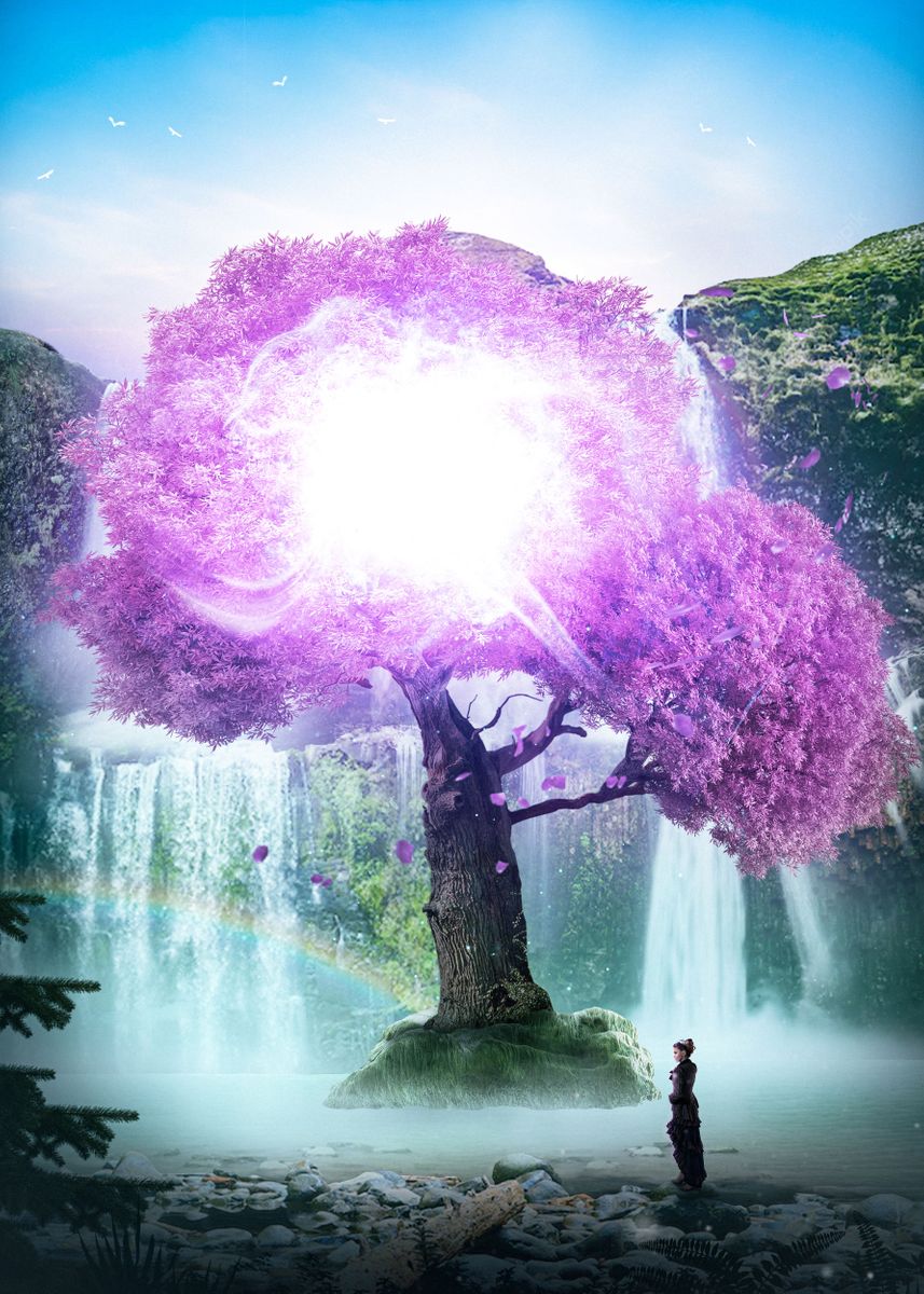 'The Pink Tree' Poster by Mason | Displate