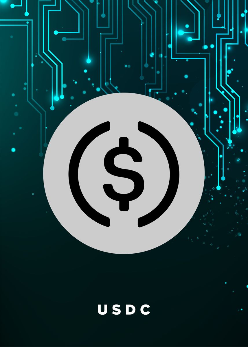 'USDC' Poster, picture, metal print, paint by Trending Music Retro ...