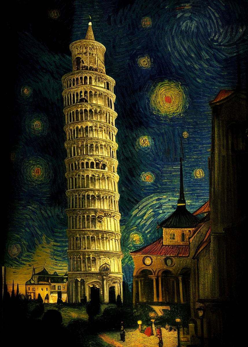 'Leaning Tower Of Pisa' Poster by Ravi Shankar | Displate