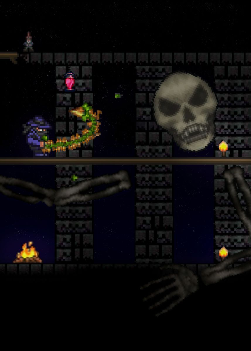 'Terraria Boss 5' Poster, picture, metal print, paint by Desky | Displate