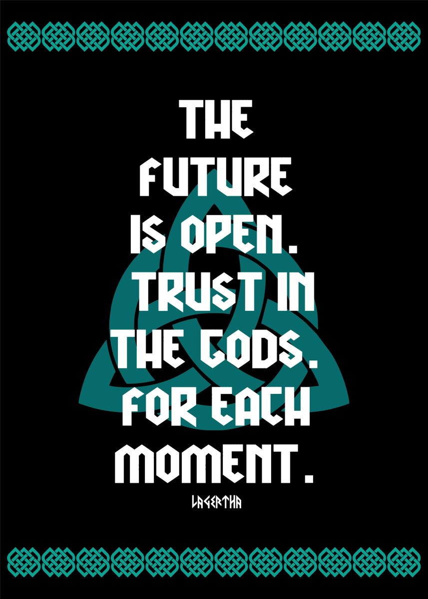 'nordic motivational quote' Poster, picture, metal print, paint by ...