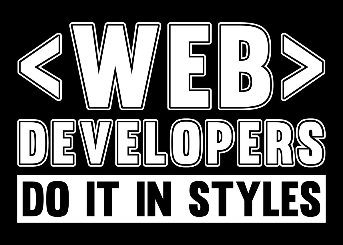 'Web Developer' Poster by CrazySquirrel | Displate