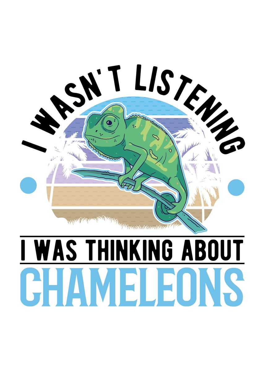 'Chameleon Lover Gift' Poster by FavoritePlates | Displate