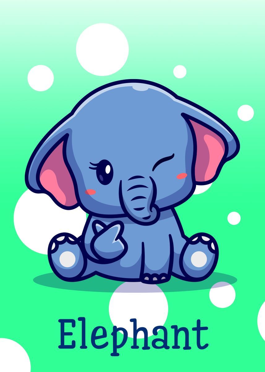 'Elephant' Poster by tona Billi | Displate