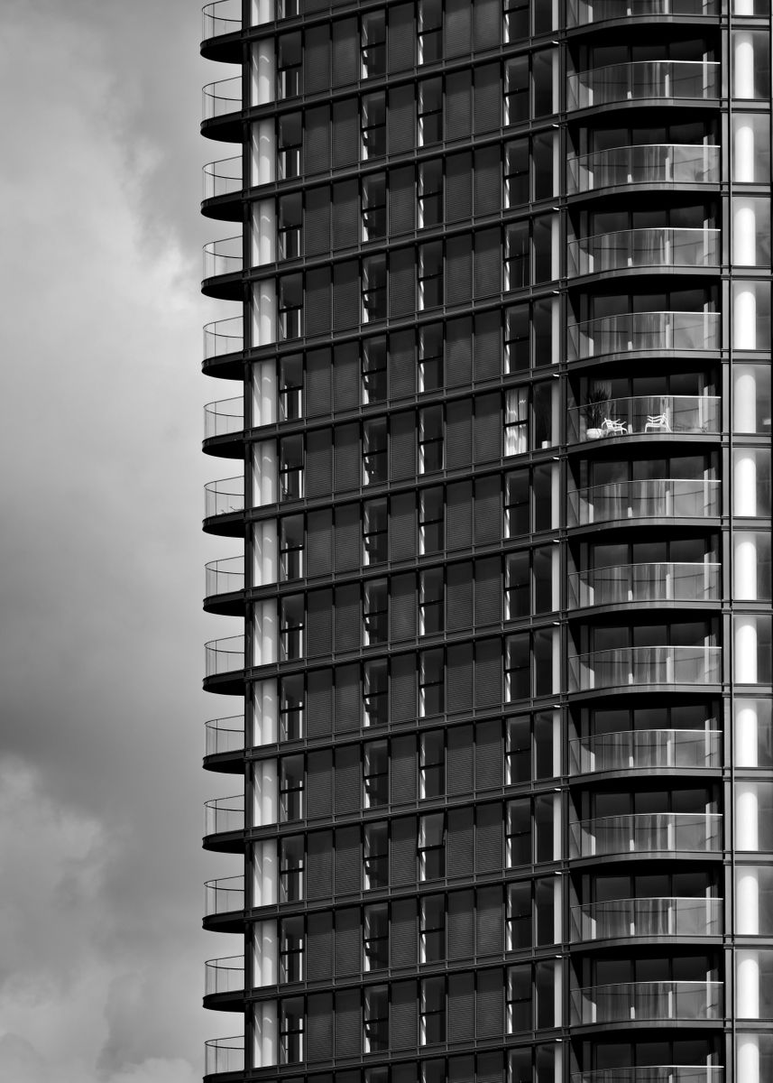 'The face of the building ' Poster, picture, metal print, paint by ...