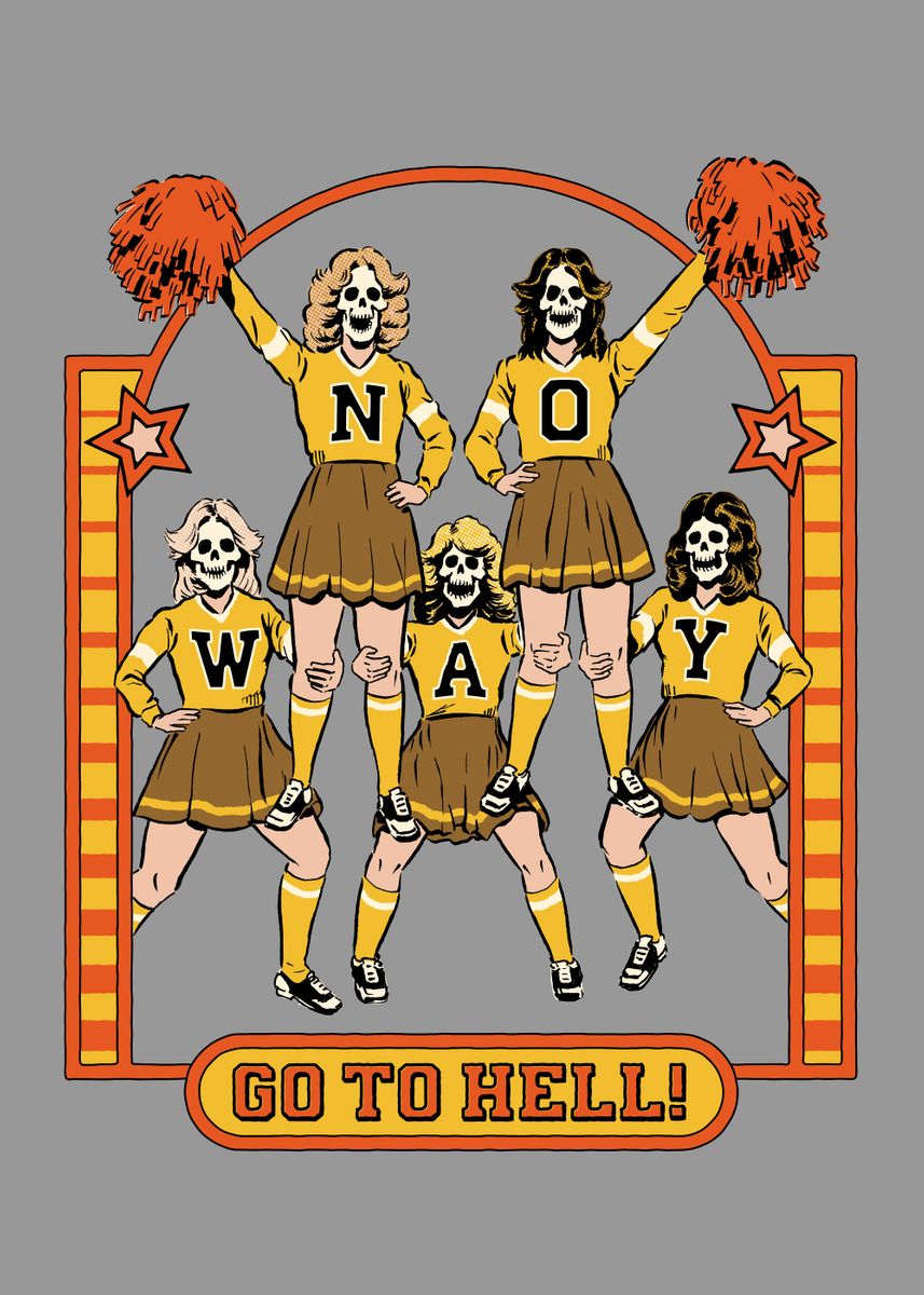 'Go to Hell!' Poster, picture, metal print, paint by Steven Rhodes ...
